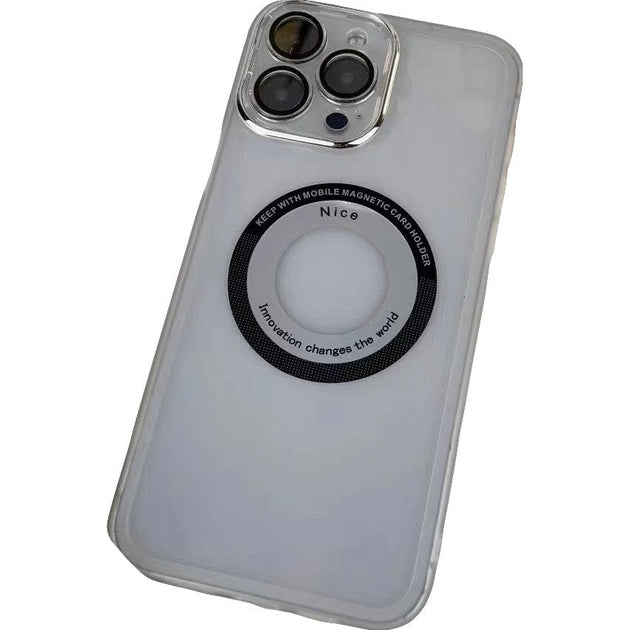 Husa protectie MagSafe TPU, pentru iPhone 13 Pro Max, cu decupaj logo ...